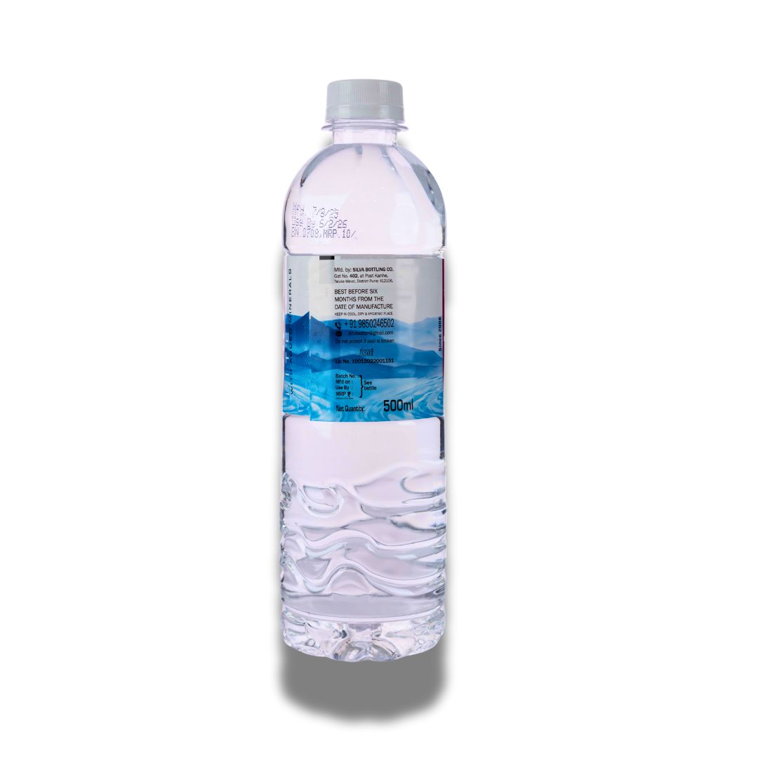 Silva Sparkling Water – 500ml Bottle | Pure & Crisp Hydration – water